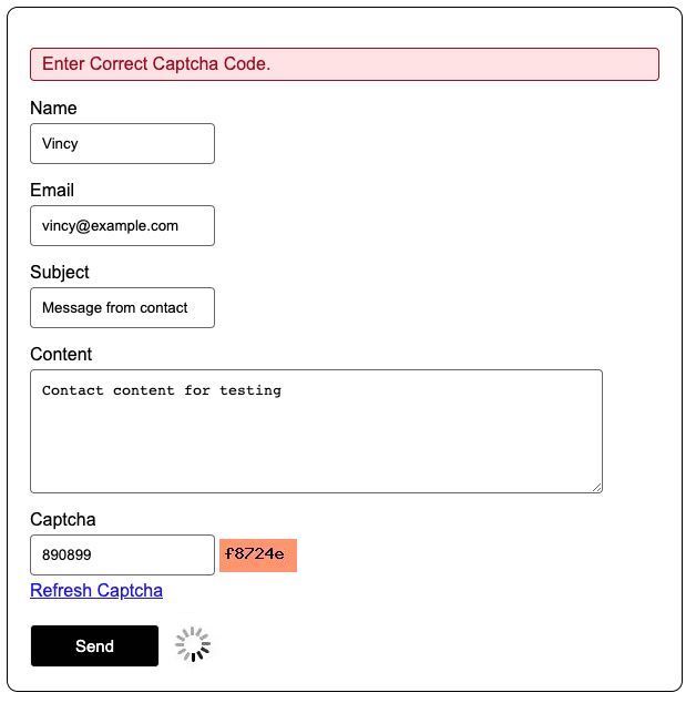 PHP Captcha Using JQuery AJAX Phppot