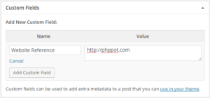 Adding Custom Field To Wordpress Post Phppot
