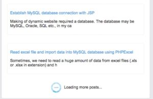 How to Create Facebook Like Infinite Scroll Pagination using PHP and jQuery - Phppot
