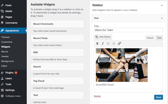 How To Add Image In Wordpress Sidebar Phppot