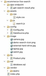 Live Search Bar for an eCommerce Website like Amazon - Phppot