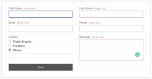 Responsive Two Column HTML Contact Form with PHP Mailing Support - Phppot