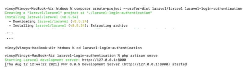 Php Laravel Login Authentication To Allow User Via Auth Routes Phppot