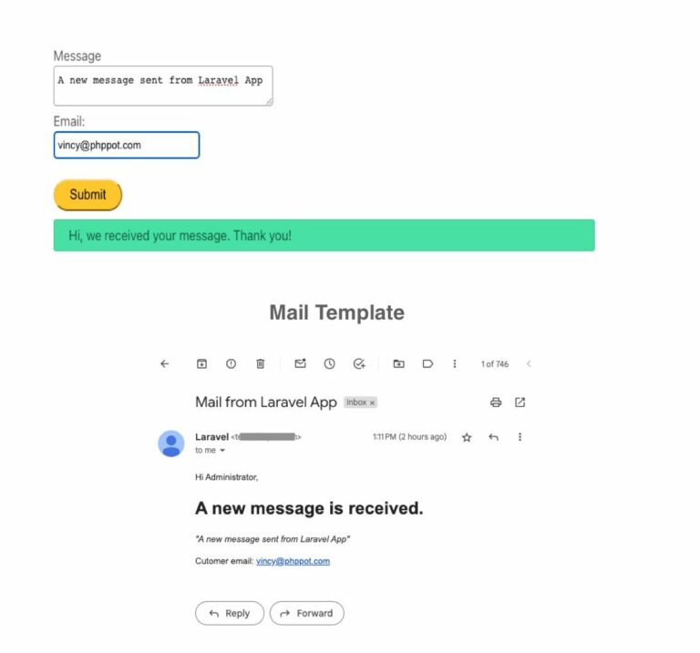 How to Send Email in Laravel using SMTP Mailer - Phppot