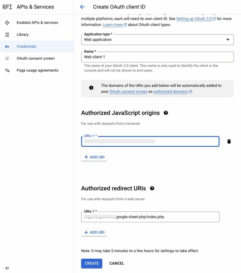 Google Sheets PHP integration: Add form data to Sheets - Phppot