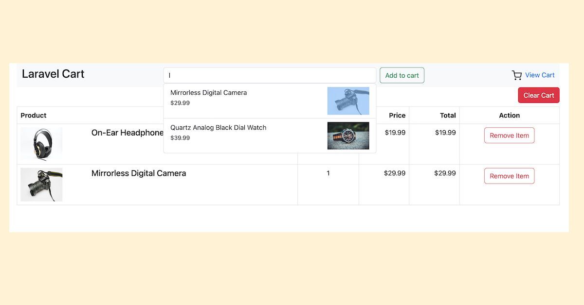 How To Add To Cart In Laravel Phppot