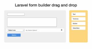 Laravel Form Builder using Drag and Drop - Phppot