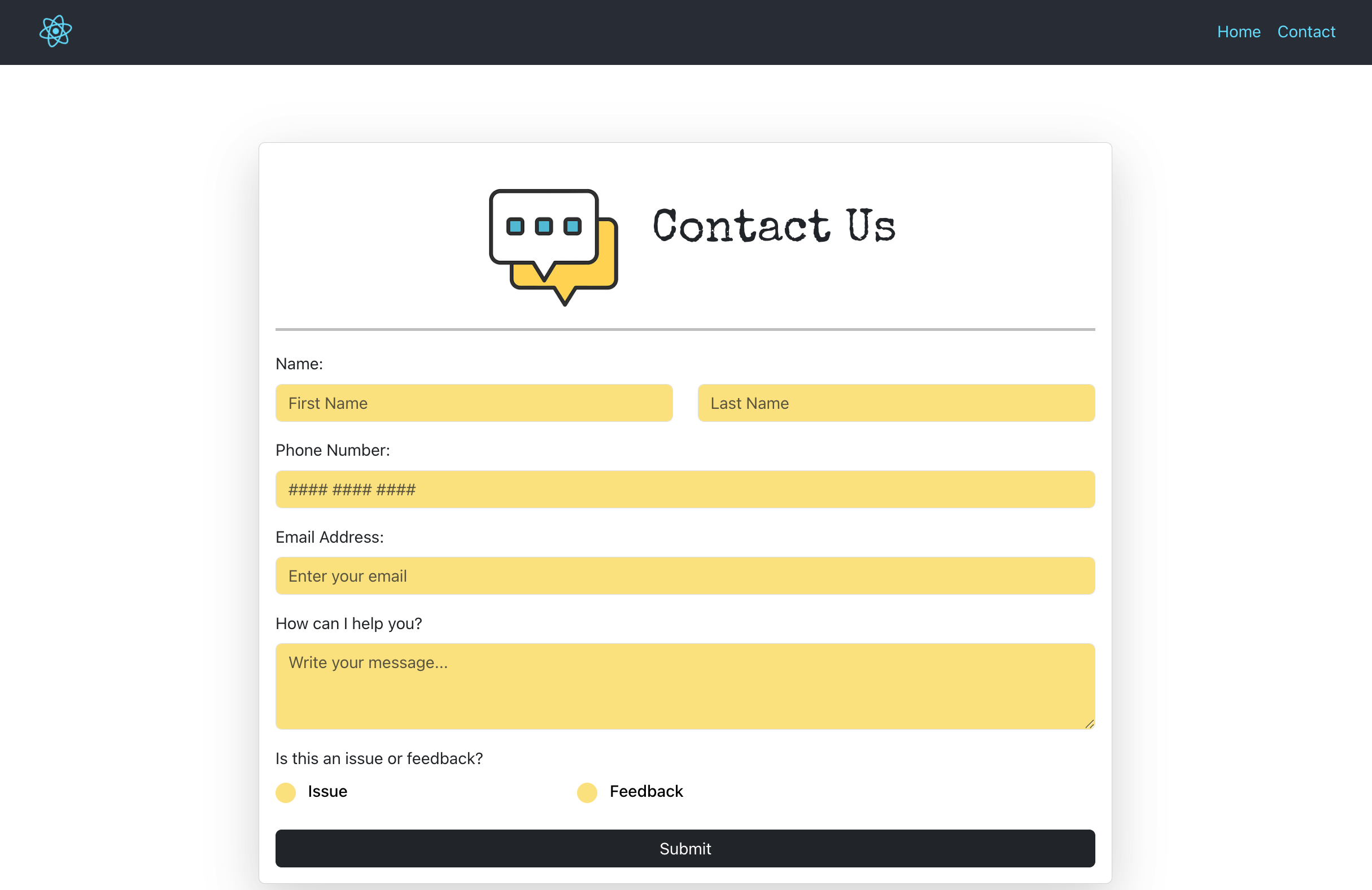 How to Build a Modern Contact Form in React (With Validation & API ...